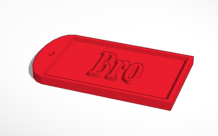 3D design Bag-Tag - Tinkercad