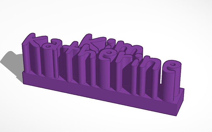 3D design Name - Tinkercad