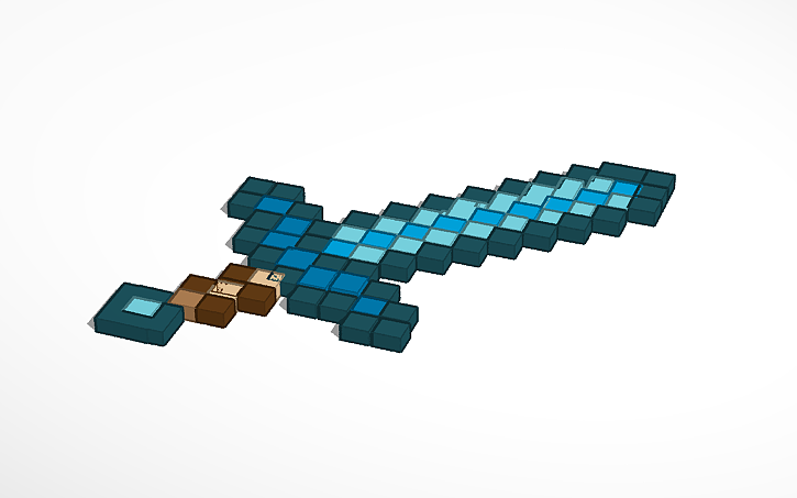 3D design Minecraft sword | Tinkercad