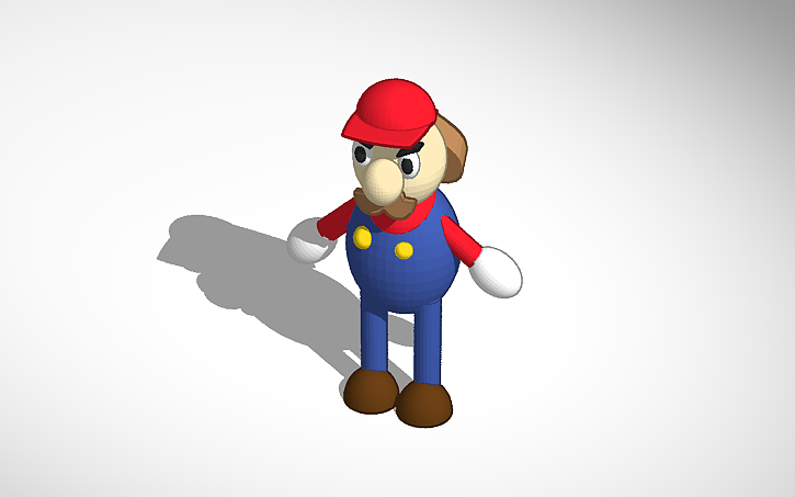 3D design Super Mario Character | Tinkercad