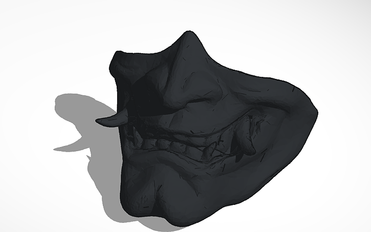 3D design Oni Mask | Tinkercad