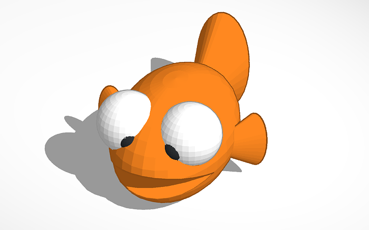 3D design fish - Tinkercad
