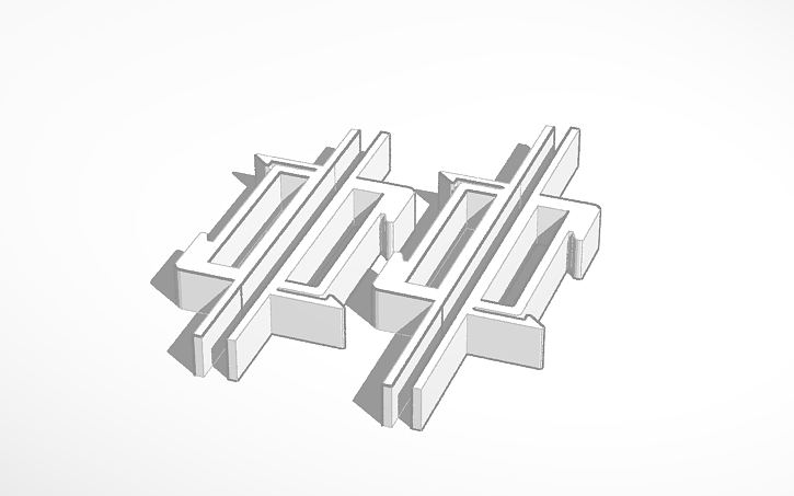 3D design rail din - Tinkercad
