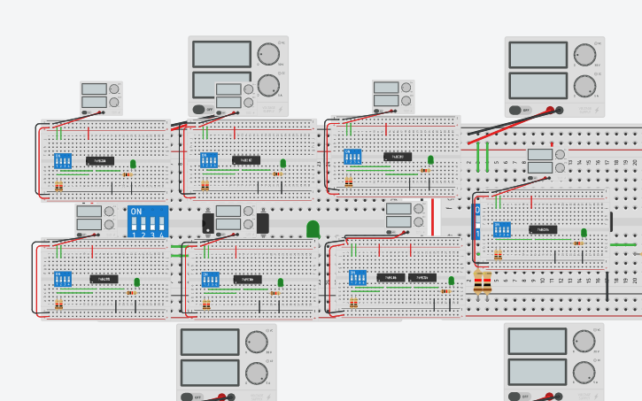 Circuit design ACT. 1 - BASIC LOGIC GATES - Tinkercad