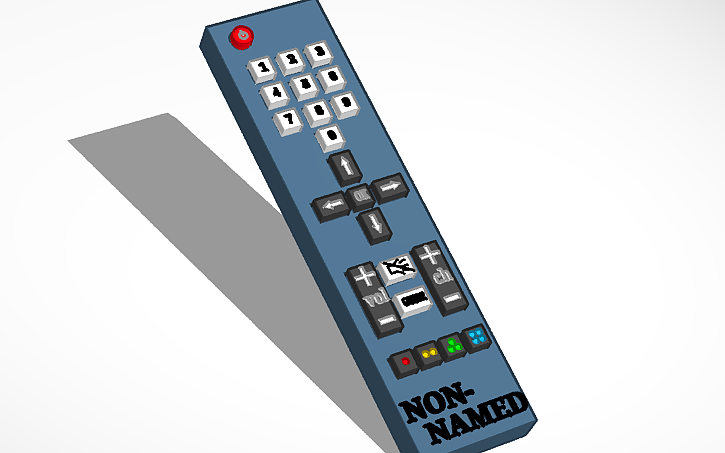 3D design mando de TV/TV control - Tinkercad