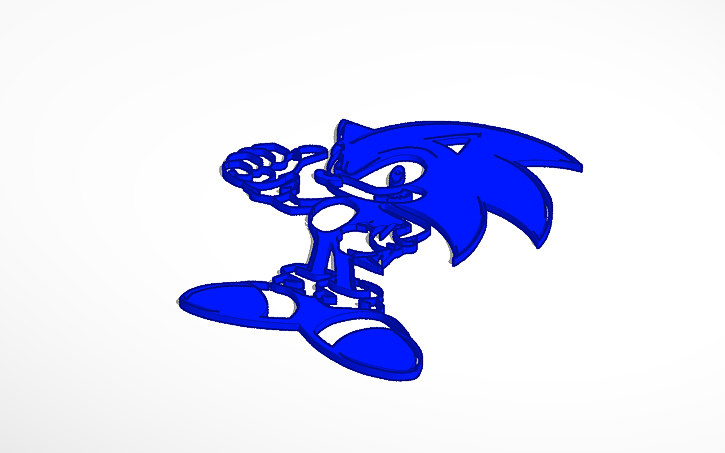 3D design Sonic - Tinkercad