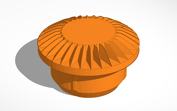 3D design PVC Cap - Tinkercad