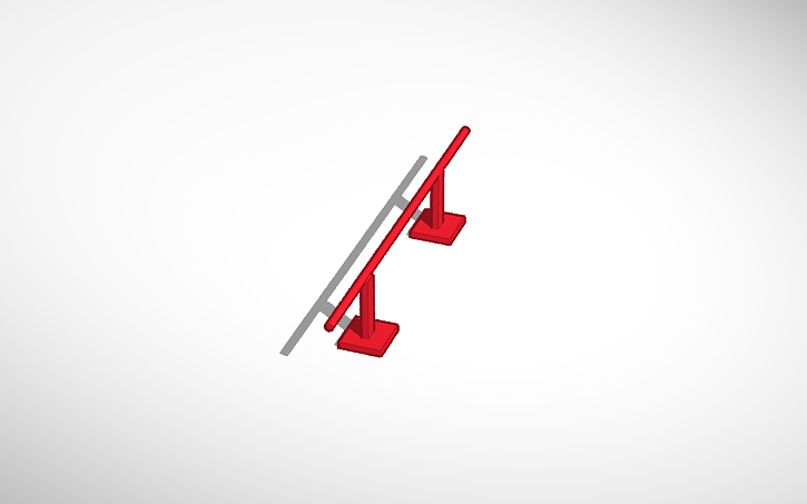 3D design tech deck grind rail | Tinkercad