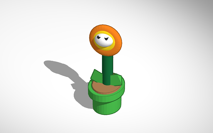 3D design Mario Flower - Tinkercad