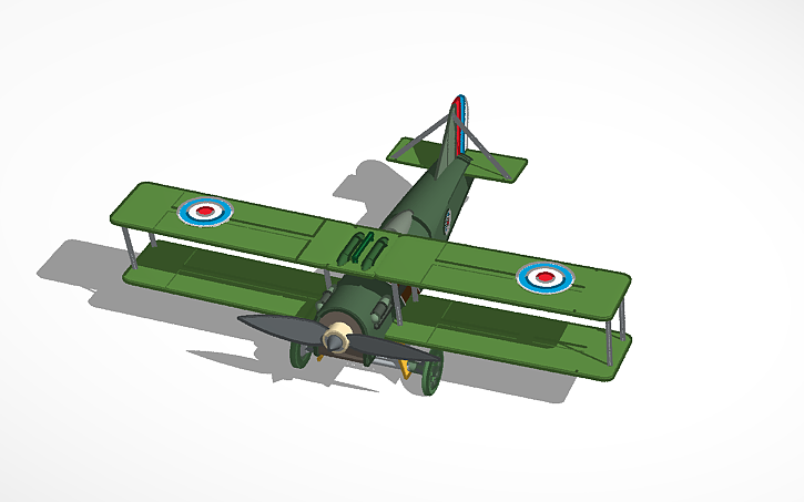 3d Design British Biplane Tinkercad