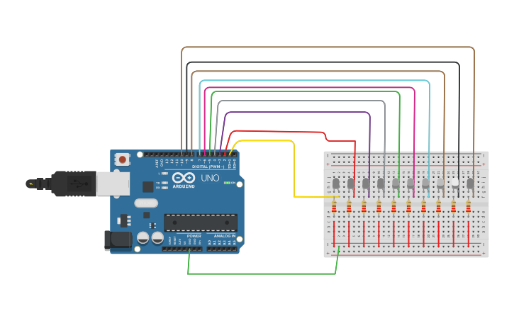 Circuit design PRACTICA 2 - Tinkercad