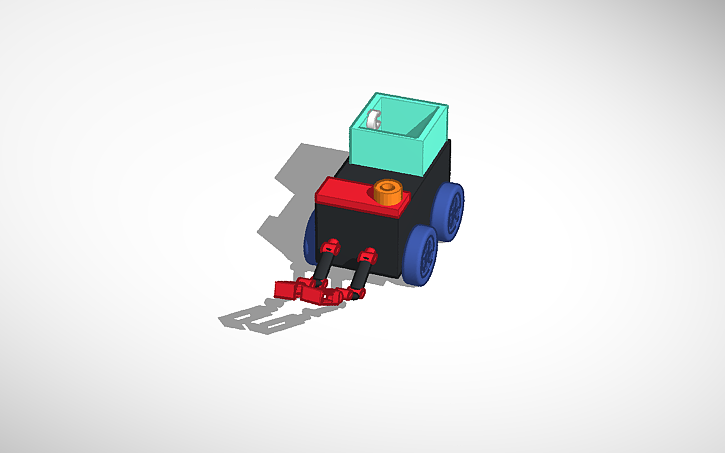 3D design TrashBot - Tinkercad