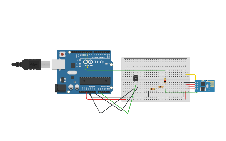 Circuit Design Arduino To Esp8266 Tinkercad