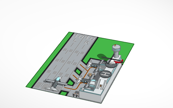 3D design Airport - Tinkercad