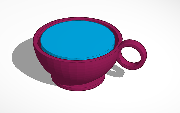 3D design Tea cup - Tinkercad