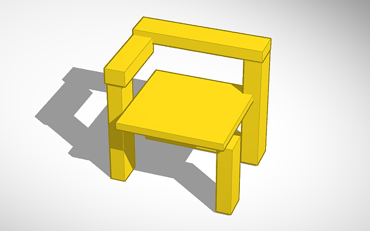 3D design Steltman chair - Tinkercad