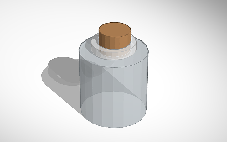 3d Design Empty Jar Tinkercad