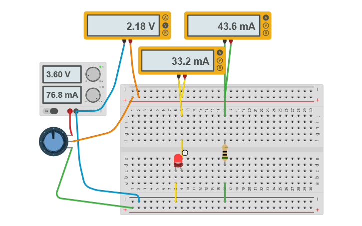 Circuit design Copy of NWT9 Kennlinie LED und Ohmscher Widerstand ...