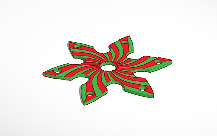 3D design Christmas Tree Star -RedGreen- Layered printable | Tinkercad
