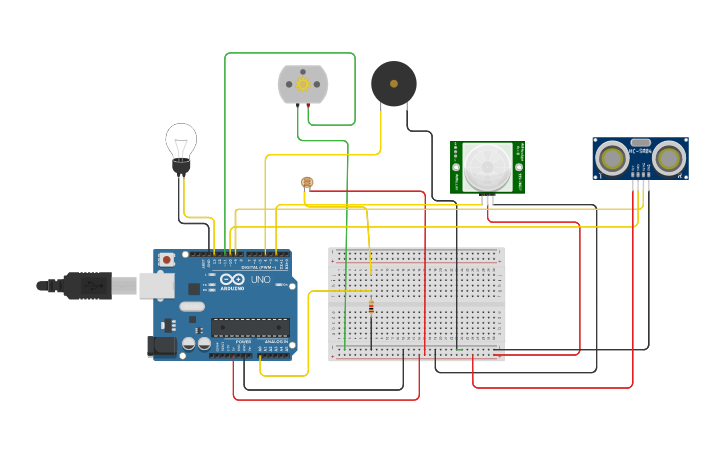 Circuit design Akhil_motion_based_light_controller | Tinkercad