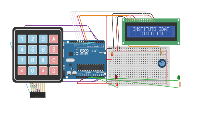 Circuit design Calculadora-SUMA - Tinkercad