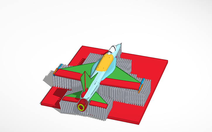 3D design fighter jet | Tinkercad