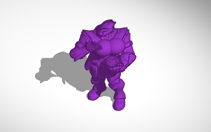 3D design Big and chunky thanos popcorn | Tinkercad