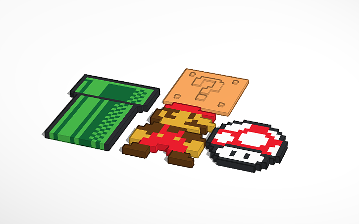 3D design mario | Tinkercad