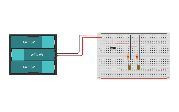 Circuit design circuito 2 en paralelo - Tinkercad
