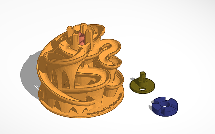 3D design marble run - Tinkercad