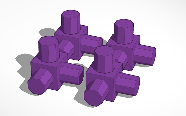 3D design 1/2in pvc internal 3-way connector | Tinkercad