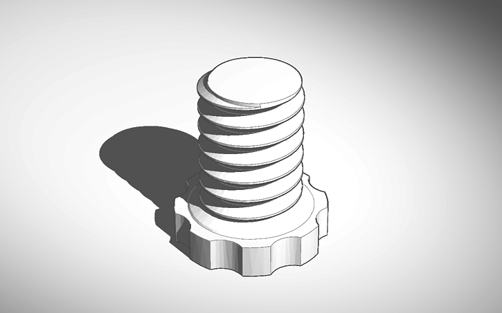 3D design Screw - Tinkercad