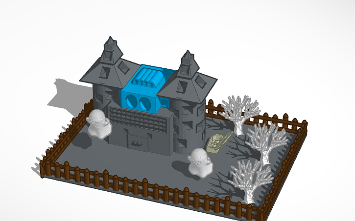 3D design #TrickorTreat3D Haunted House - Tinkercad
