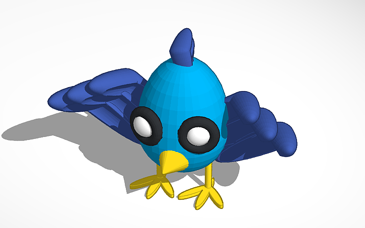 3D design Colorable Bird model | Tinkercad