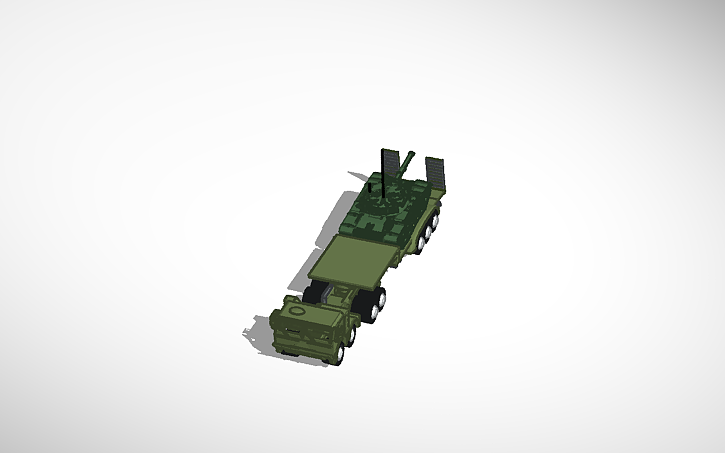 3D design US Army Sterling T26 8x8 12-ton Heavy Truck - Tinkercad