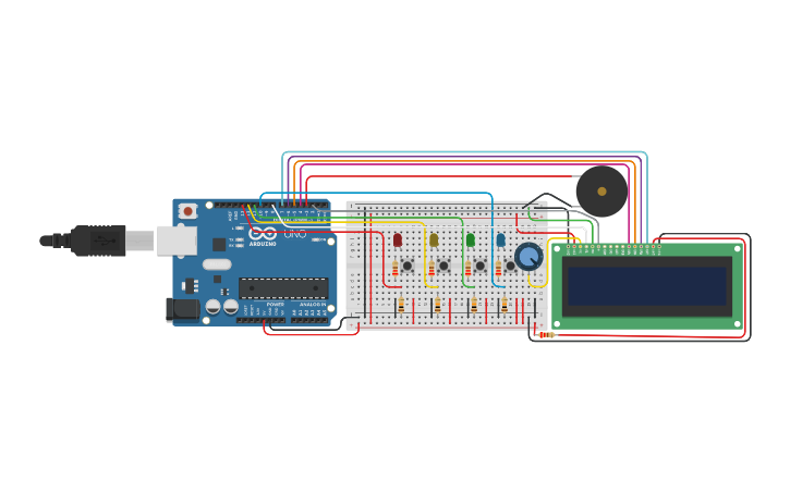 Circuit Design Systeem B Memory Game Lcd Tinkercad