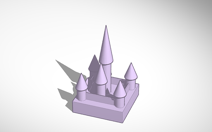 3D design Tiny Castle | Tinkercad