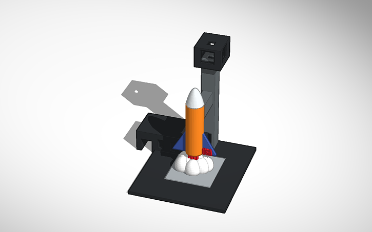 3D design Rocket ship | Tinkercad