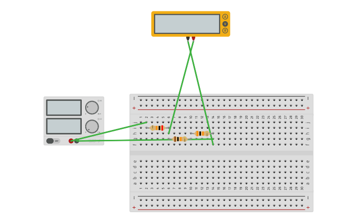 Circuit design 20723031 - Pre Lab Act 3a | Tinkercad