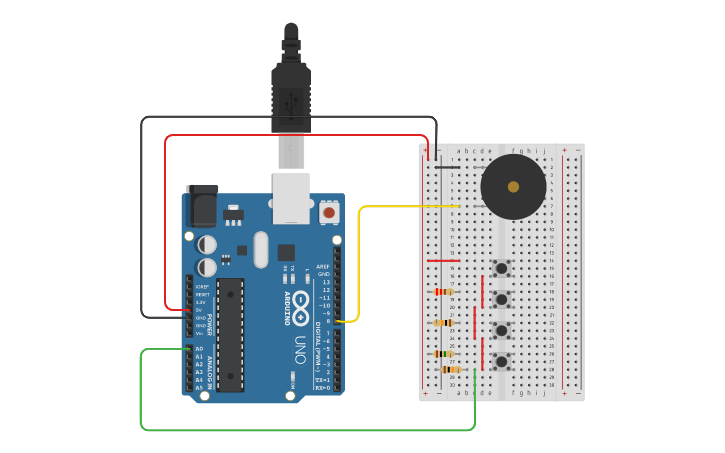 Circuit design Project #7 - Tinkercad