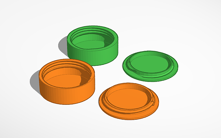3d Design Threaded Box With Lid Tinkercad