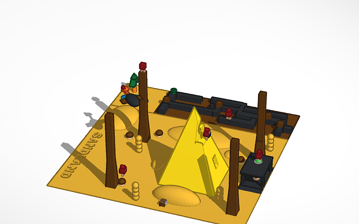 3D design Copy of super mario 64 sand land - Tinkercad