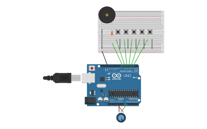 Circuit Design Audio Test Pentatonic Draft Tinkercad