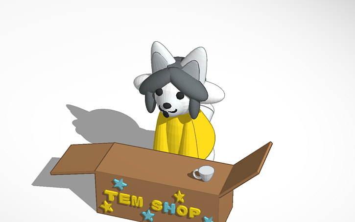 3D design Temmie (Undertale) | Tinkercad
