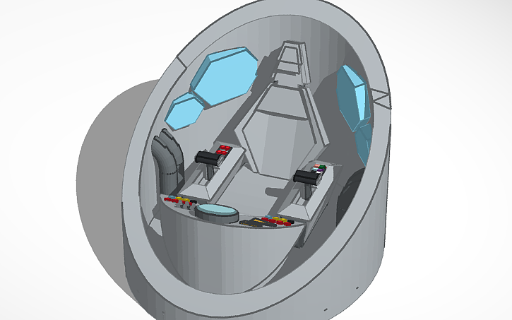 3D design mech cockpit - Tinkercad
