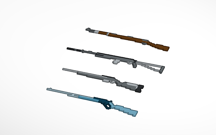 3D design Codm marksman rifle | Tinkercad