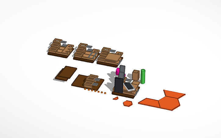 3D design Rak Sasa - Tinkercad