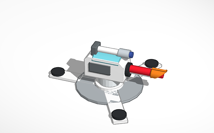 3D design Color scheme of Lascannon turret - Tinkercad