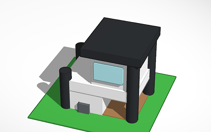 3D design Modern house | Tinkercad