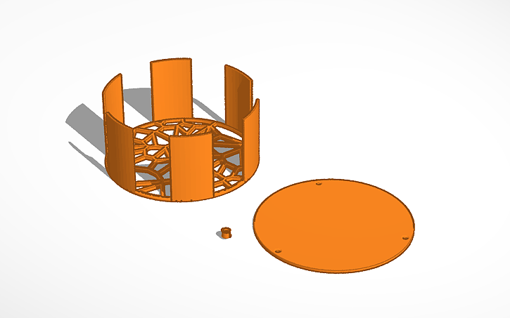 3D design Parts for 3D Printed Triple Shaft Stepper Motor Mechanism - Tinkercad